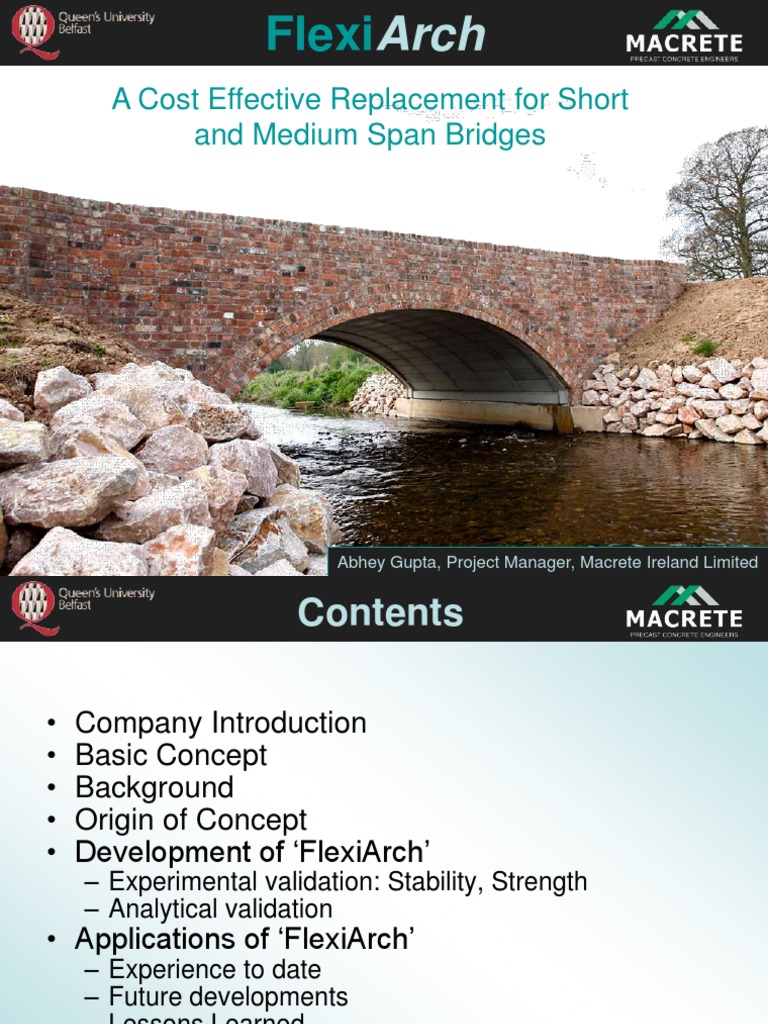 Flexi Arch | PDF | Masonry | Bridge