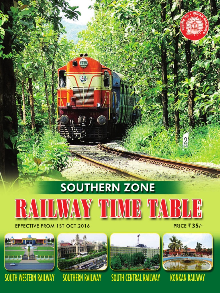 South Central Railway Express Timetable | PDF | Railway Companies ...