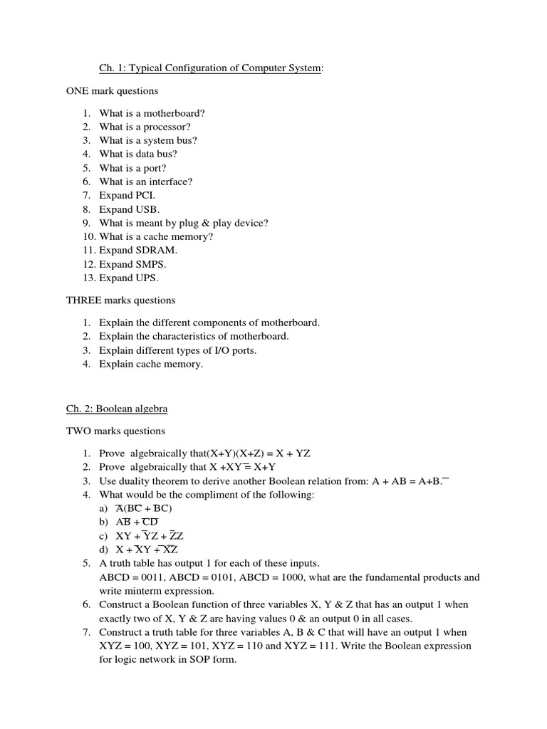 CS Important Questions For II PUC | PDF | Constructor (Object Oriented ...