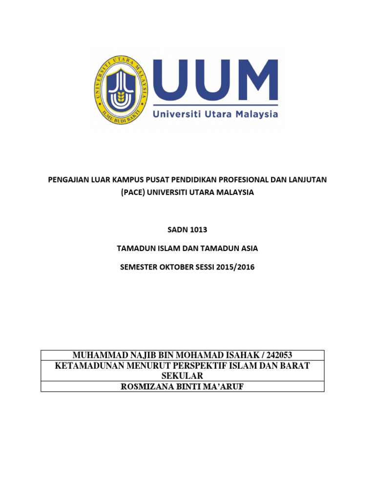 Tamadun Islam Dan Tamadun Asia SADN 1013 | PDF