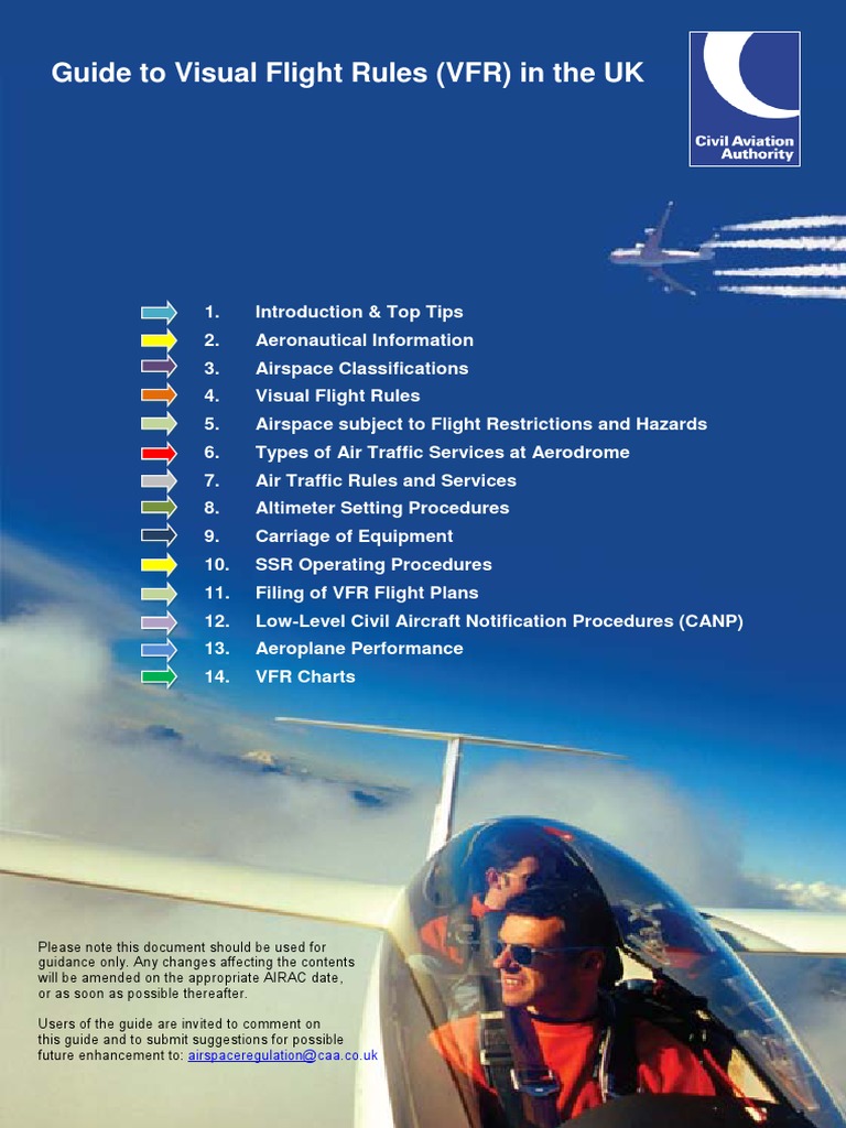 Guide To Visual Flight Rules (VFR) in The UK: Airspaceregulation@caa ...