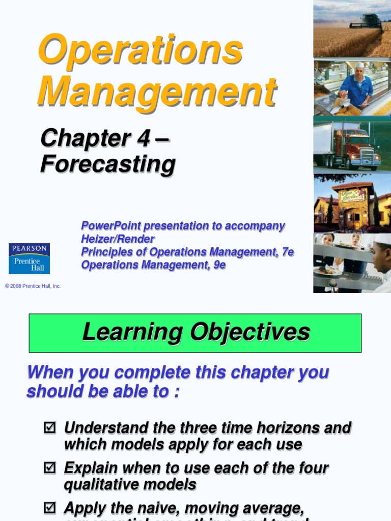 Operations Management: - Forecasting | PDF | Moving Average | Forecasting