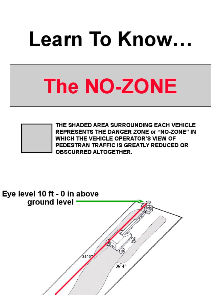 Learn To Know : The No-Zone | Download Free PDF | Forklift | Commercial ...