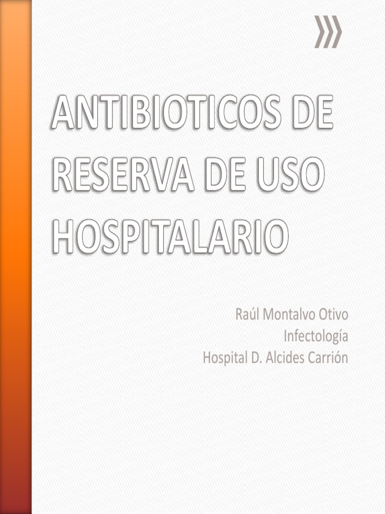 Guia Anitbioticos de Reserva | PDF | Antibióticos | Organización ...
