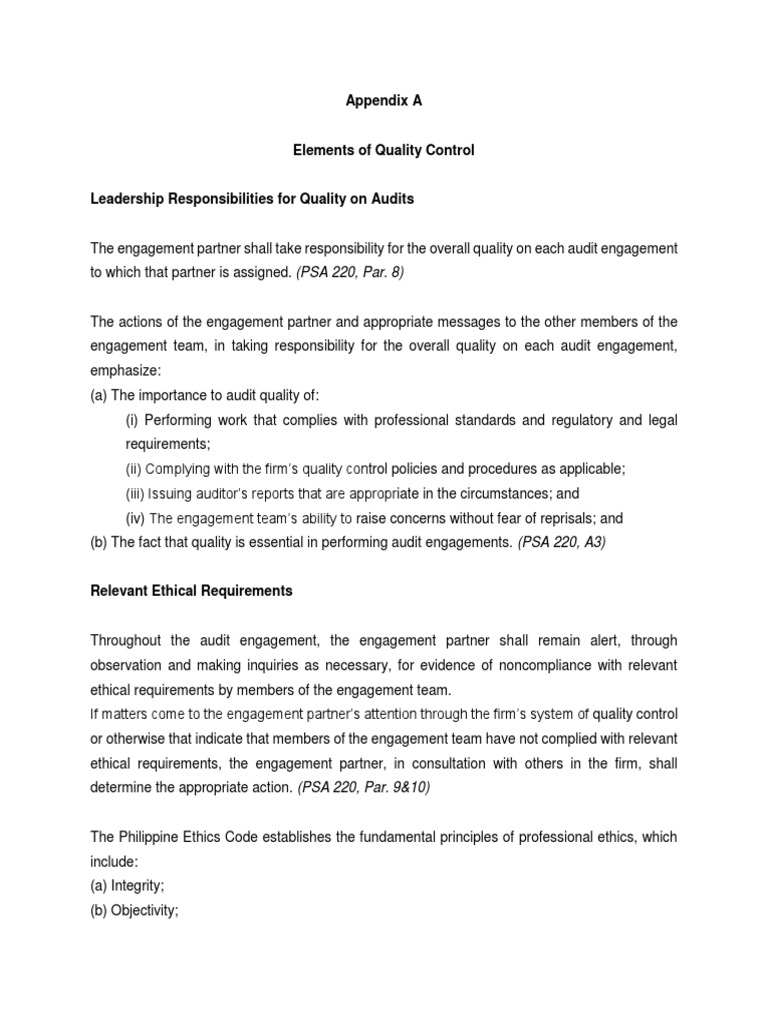 Appendices 1 | PDF | Audit | Competence (Human Resources)