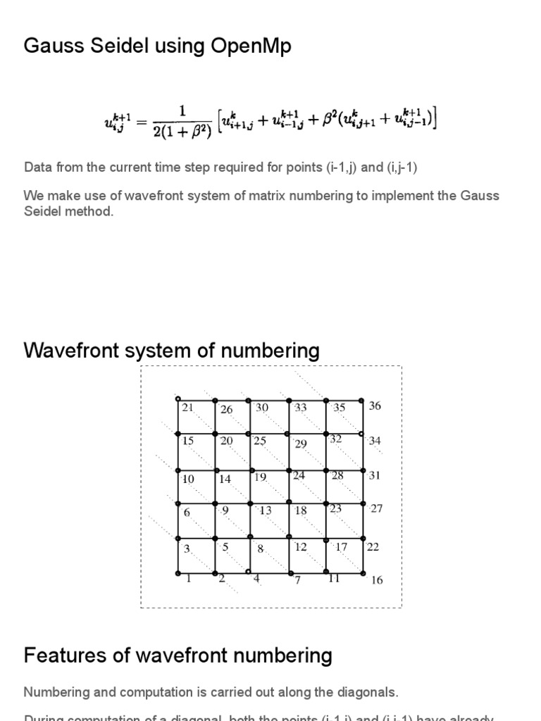 Gauss Seidel Using OpenMp | PDF
