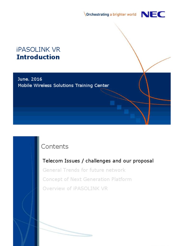 IPasolink VR Introduction PDF | PDF | Quality Of Service | Computer Network