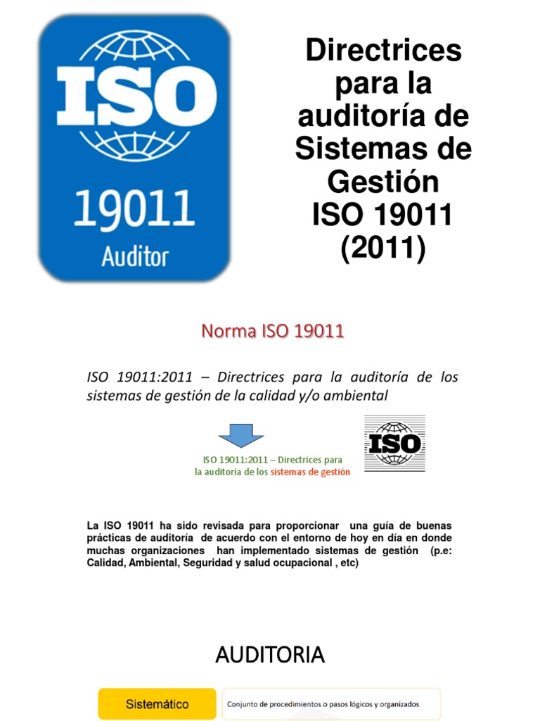 Iso 19011 | PDF | Organización internacional para la estandarización ...