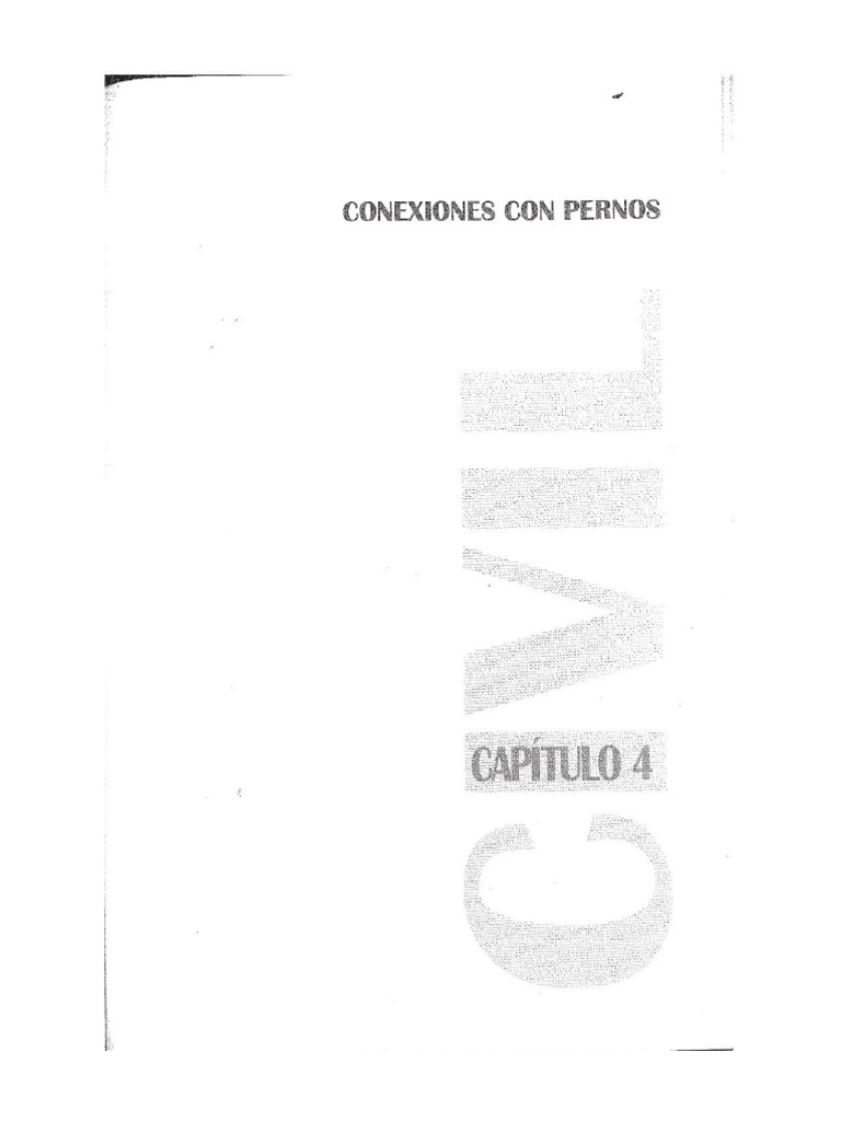 Manual de Inspeccion de Estructuras Metalicas - Conexiones Pernadas | PDF