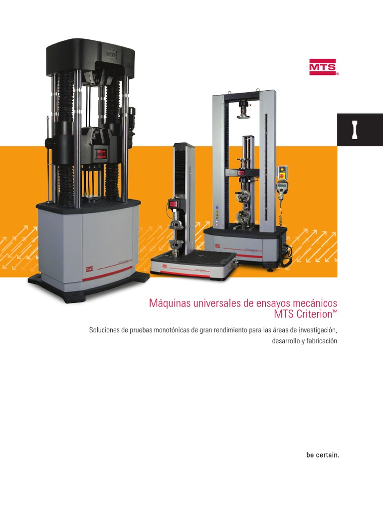 MTS Criterion Universal-Test-Systems | Software | Factores humanos y ...