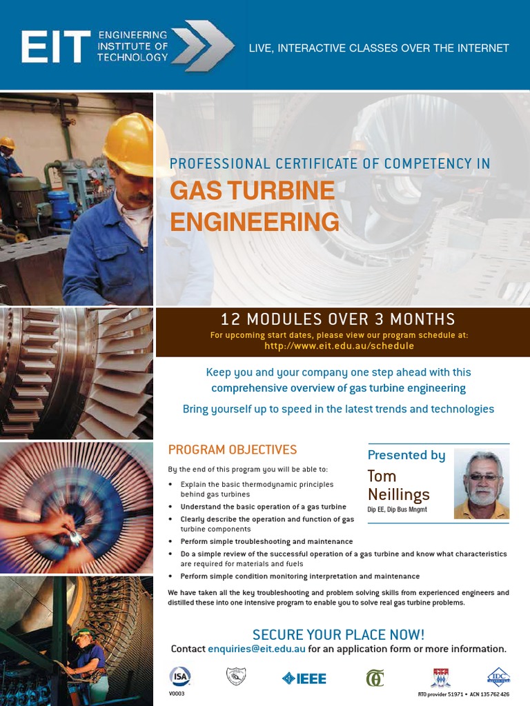 Gas Turbine Engineering Certificate Program | PDF | Gas Compressor ...