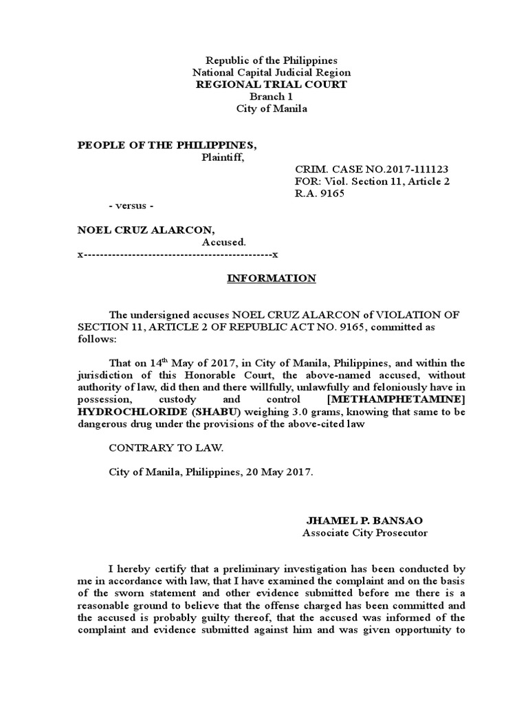 Information | PDF | Prosecutor | Bail