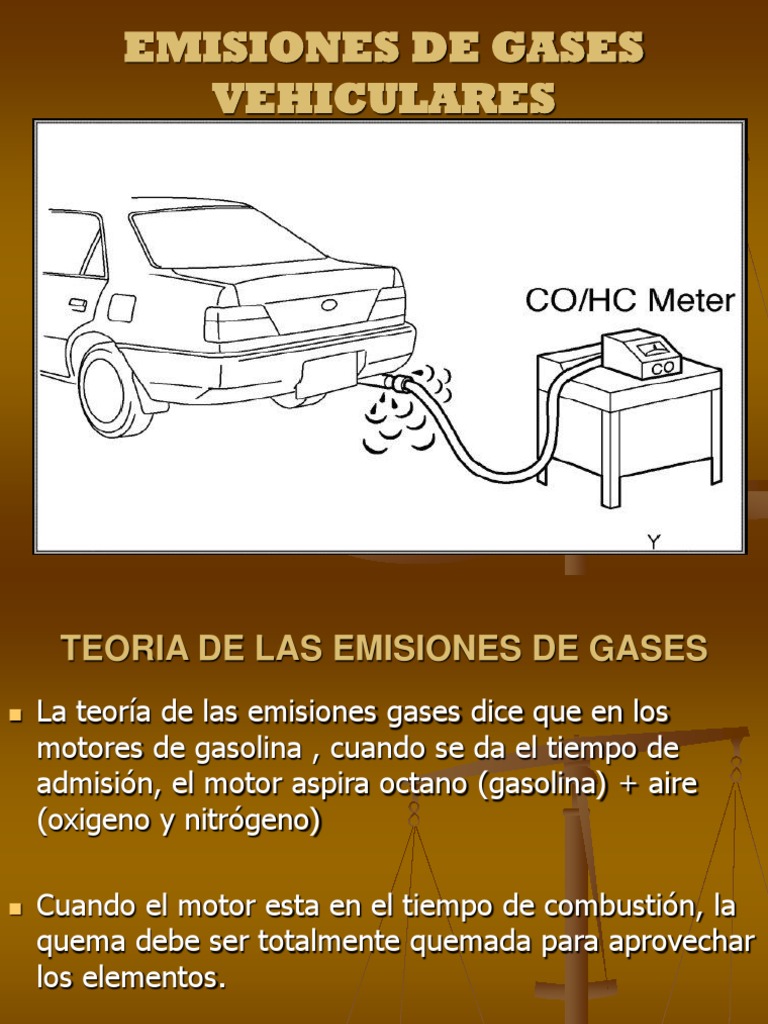 Emisiones de Gases | PDF | Monóxido de carbono | Combustión