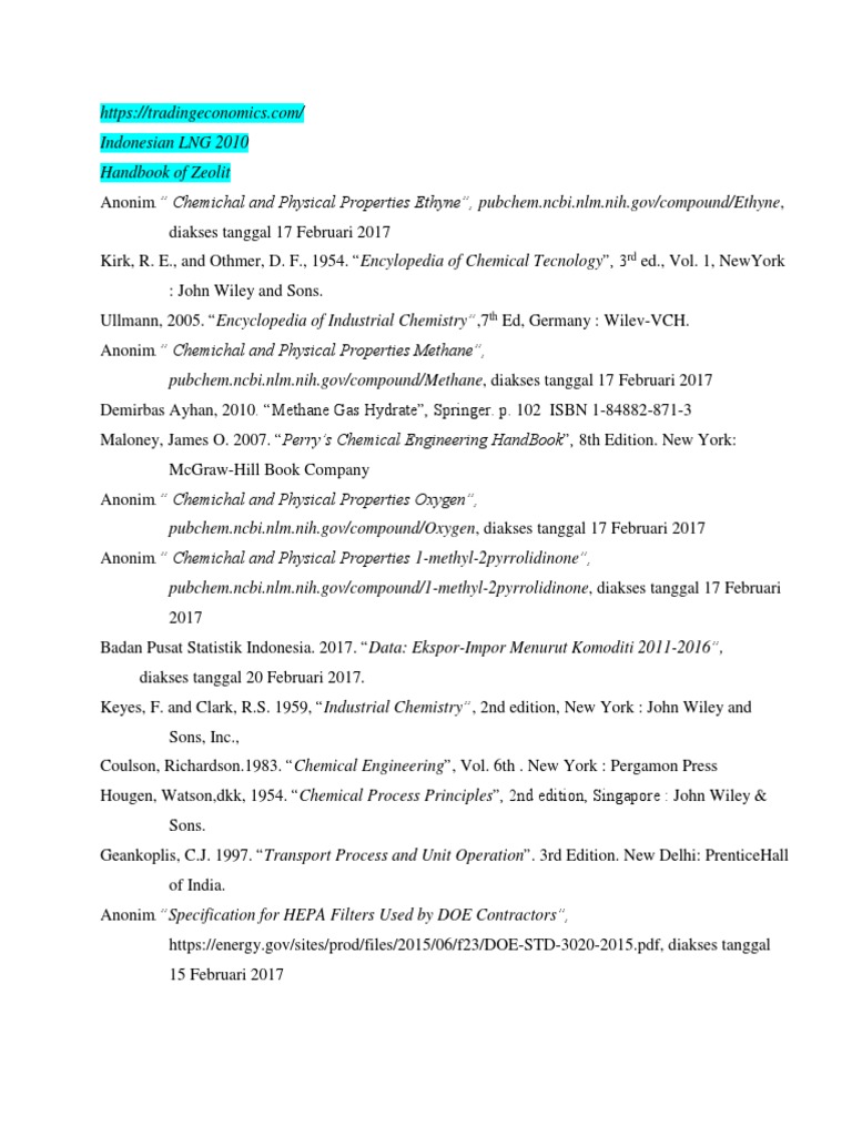 Chemical Engineering Reference Guide | PDF | Chemistry | Physical Sciences
