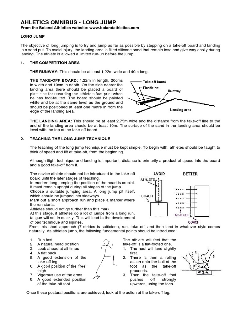 5-6 Long Jump | PDF | Track And Field | Takeoff