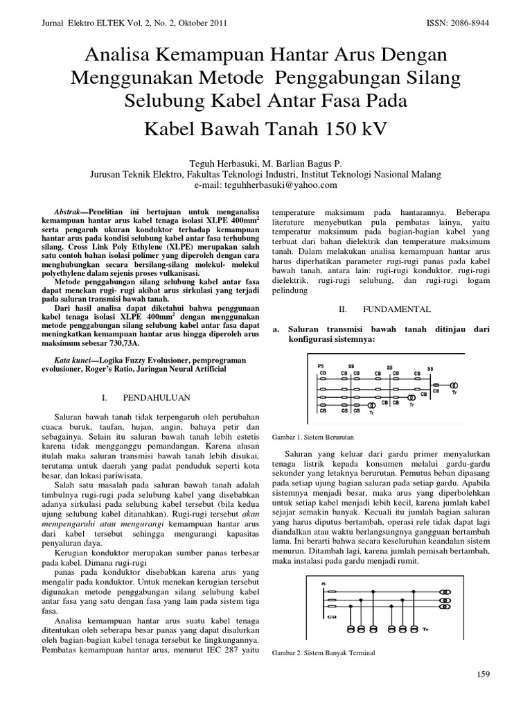 Analisa Kemampuan Hantar Arus Dengan PDF | PDF