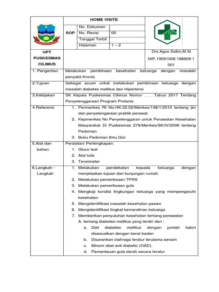 SOP Home Visit | PDF