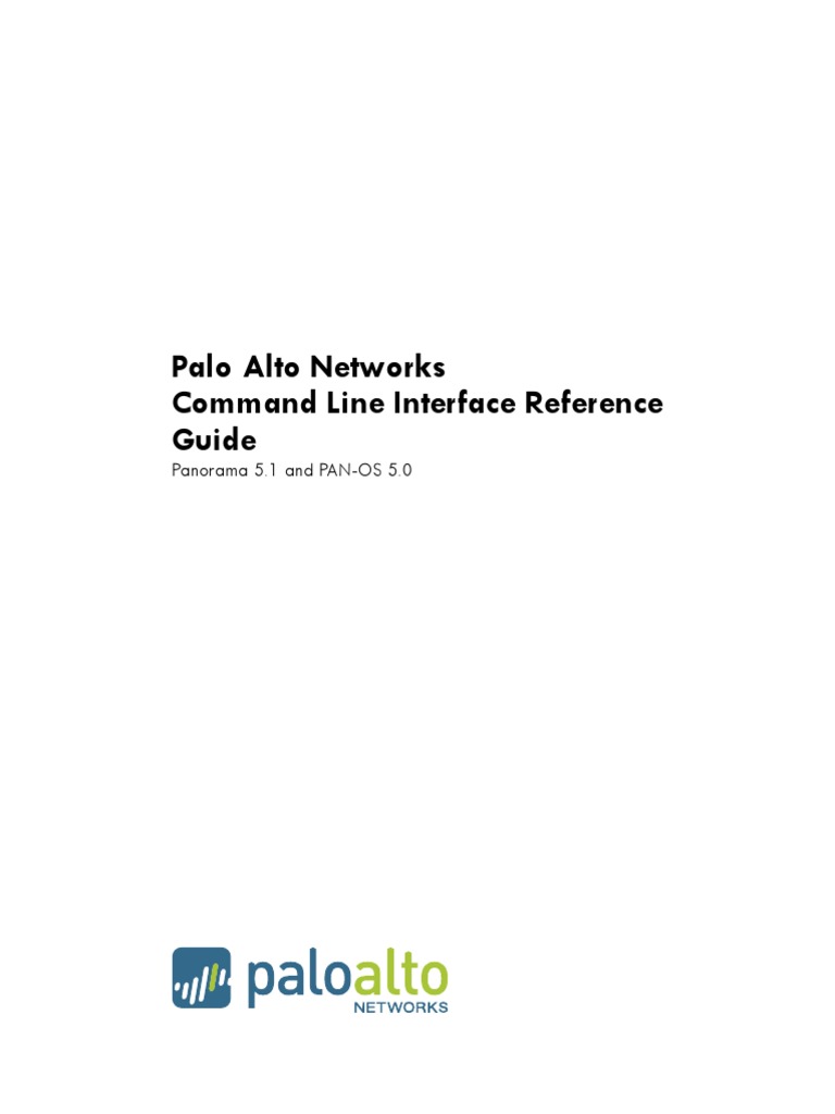 CLI Reference Guide Panorama 5.1 PAN OS 5.0 | PDF | Command Line Interface | Computer Networking