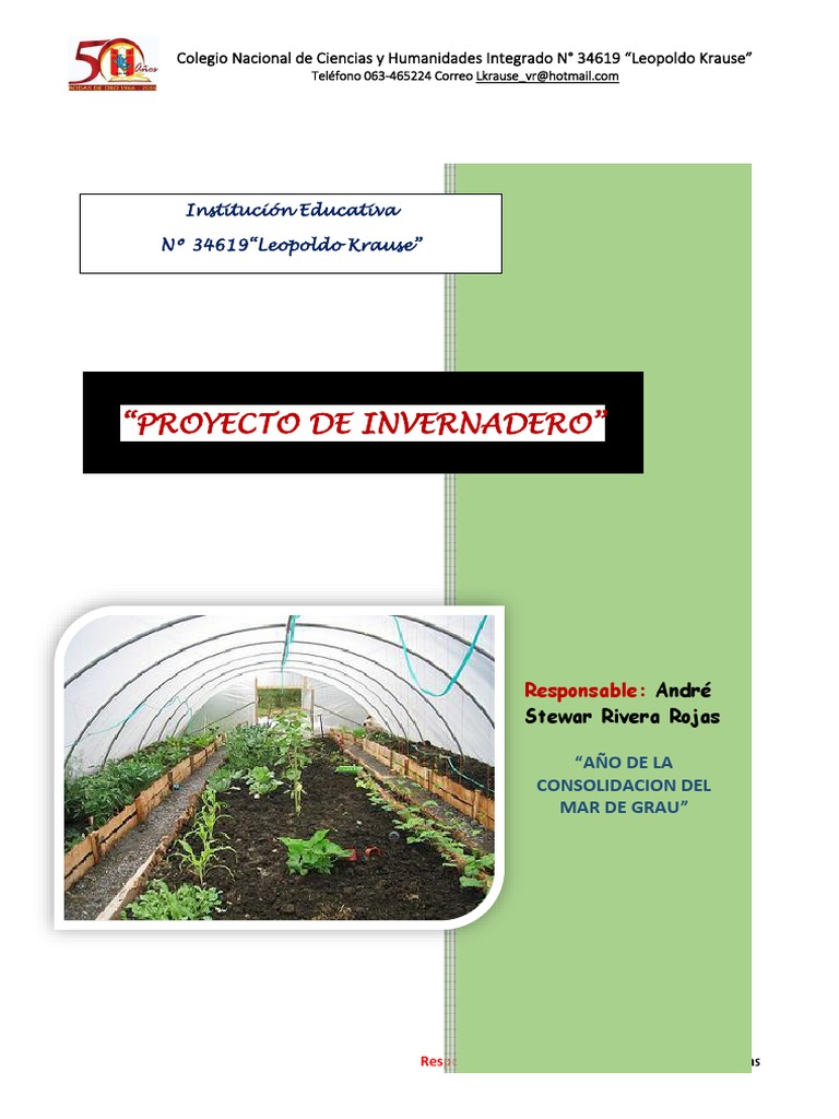 Proyecto de Invernadero | Organismos | Sustentabilidad