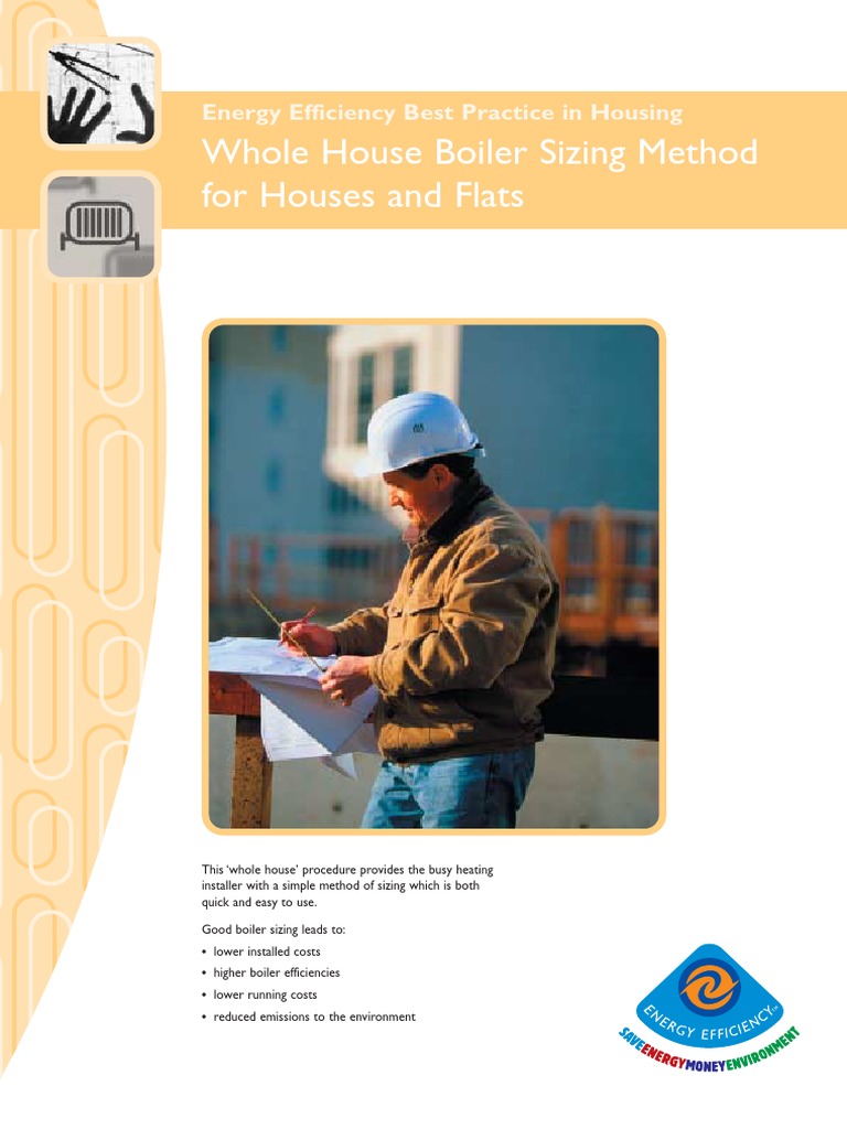 Whole House Boiler Sizing Method PDF | PDF | Boiler | Water Heating