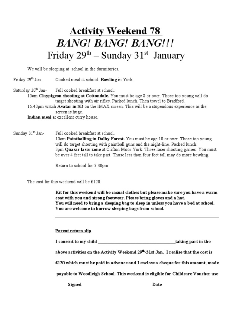 Activity Weekend 78 | PDF