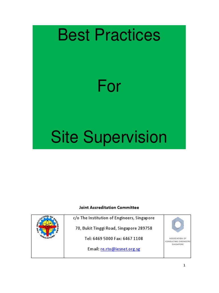 Best Practices For Site Supervision PDF | PDF | Deep Foundation ...