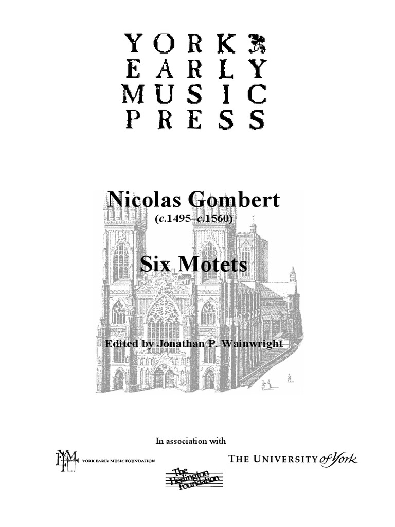 Gombert 6 Motets Revised | PDF | Musical Compositions | Musicology