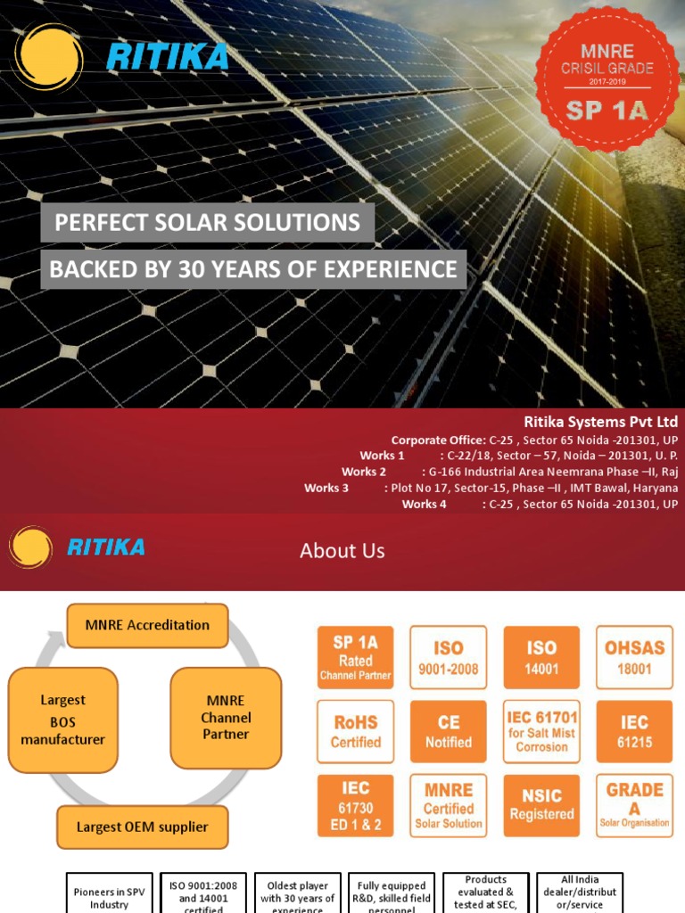 RSPL: Leading Solar Solutions Provider | PDF | Renewable Energy | Solar Energy