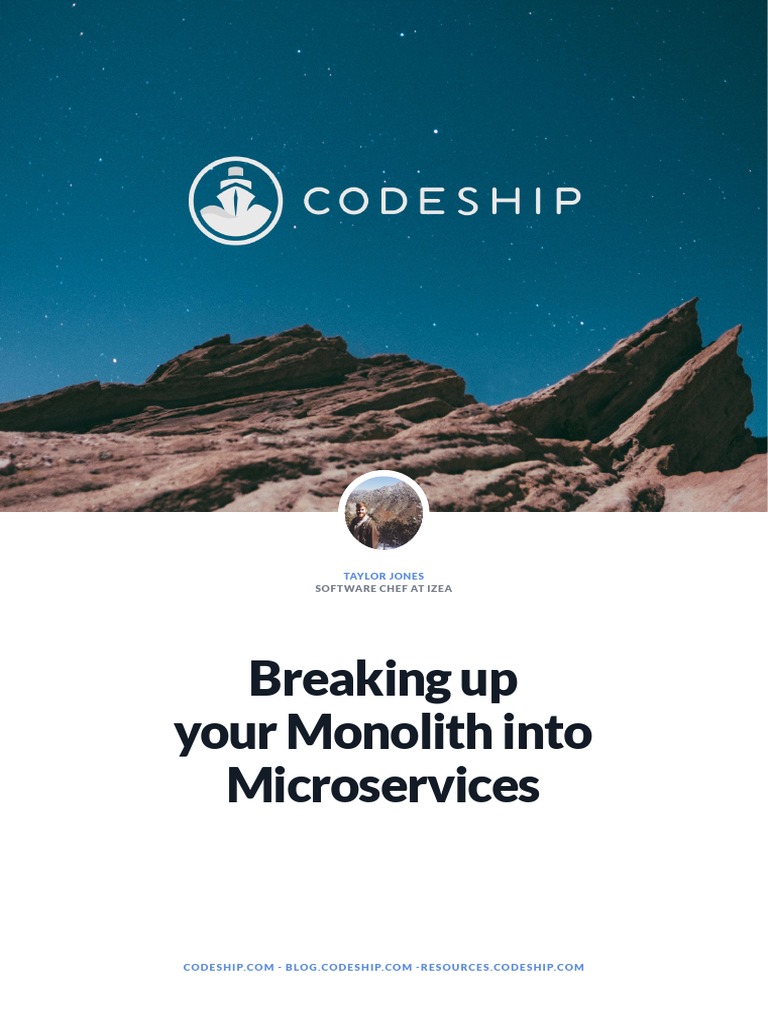 Codeship Breaking Up Your Monolith Into Microservices | PDF | Mobile App | Application ...
