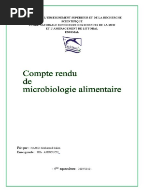 Microbiologie Inclinée
