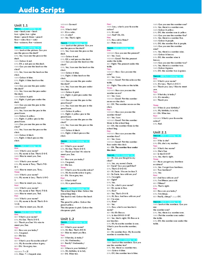 Audio Scripts | PDF | Leisure