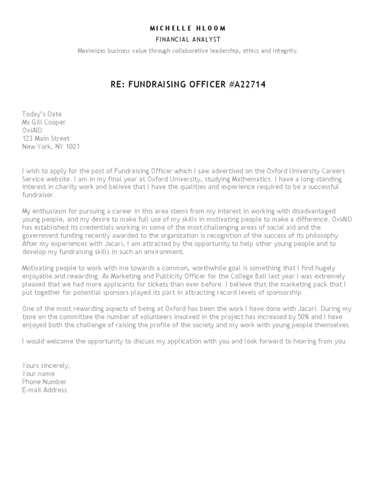 173 Star Showing Cover Letter | PDF | Fundraising | Copyright