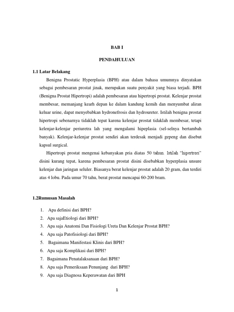 Askep BPH | PDF