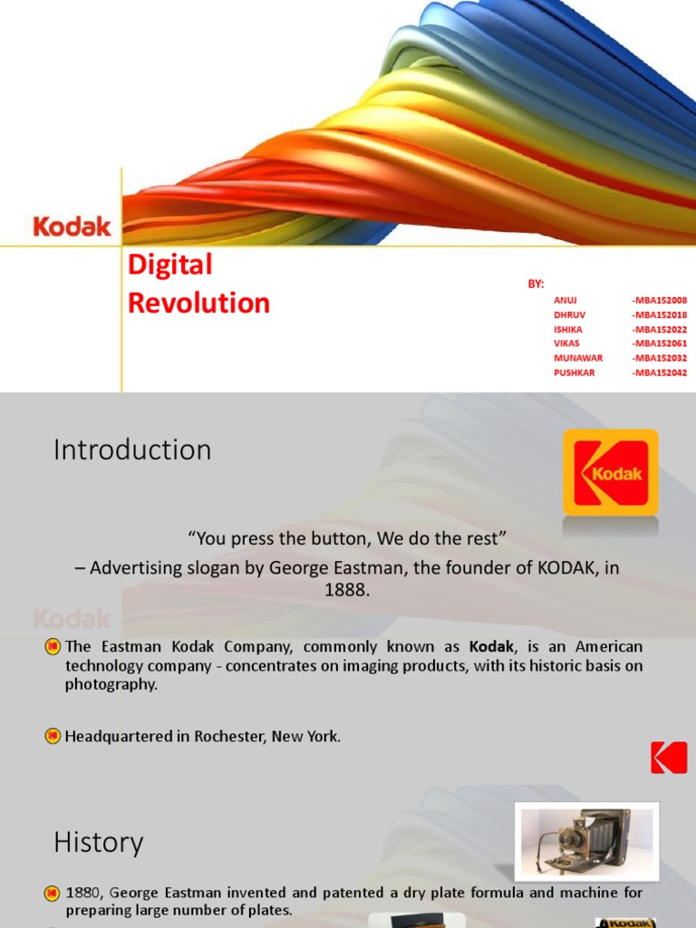 Kodak Group6 | PDF | Digital Imaging | Strategic Management