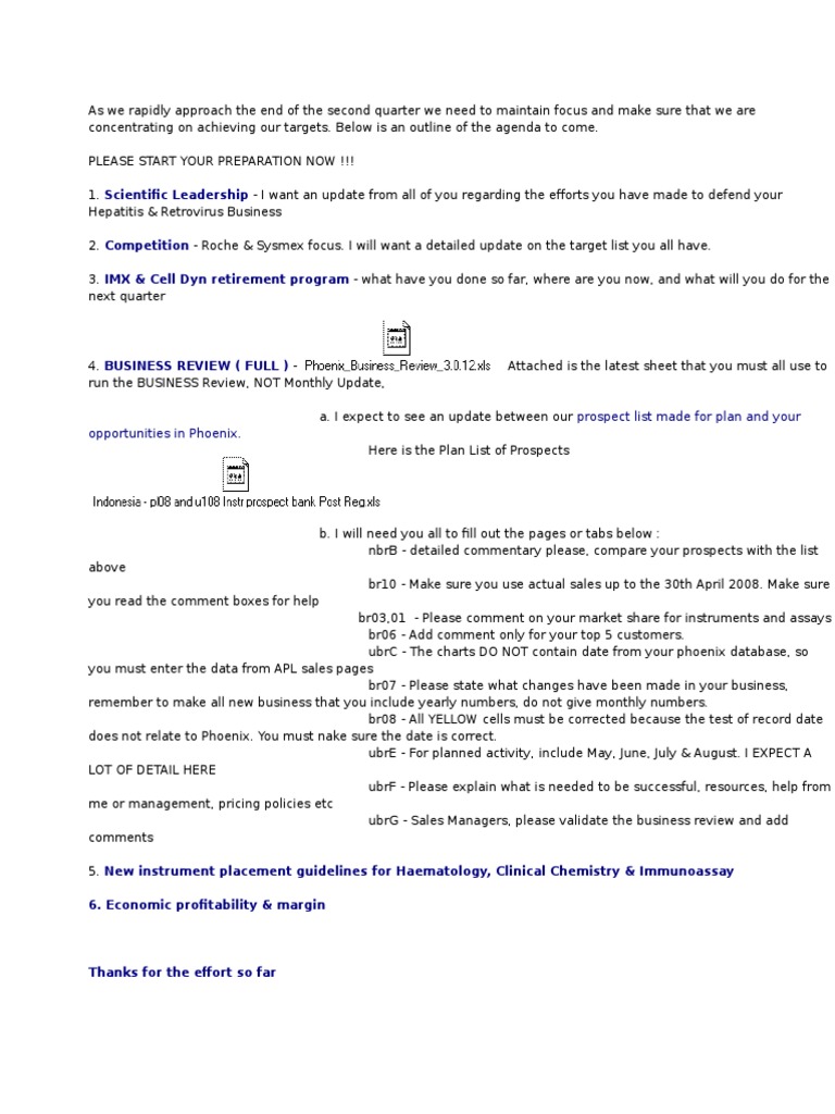 Maintain focus and achieve Q2 targets | PDF | Economics | Marketing