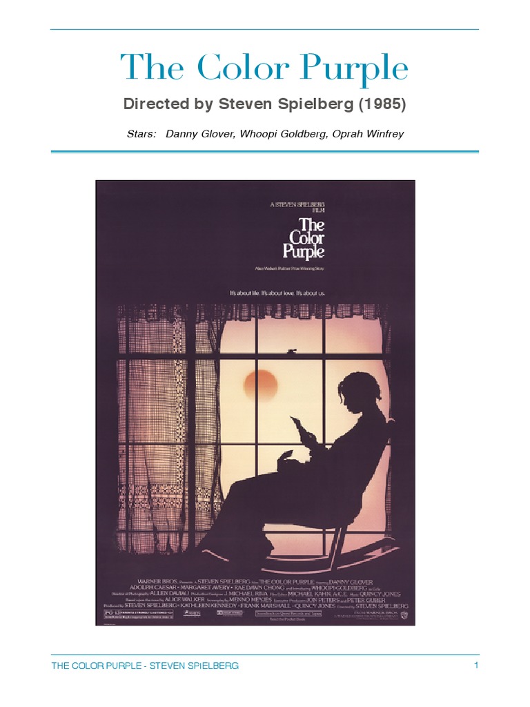 (1985) The Color Purple - Steven Spielberg PDF | PDF | Leisure