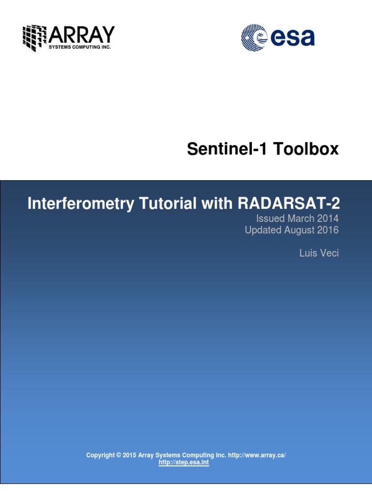 S1TBX Stripmap Interferometry With Radarsat-2 Tutorial | PDF | Interferometry | Interference ...