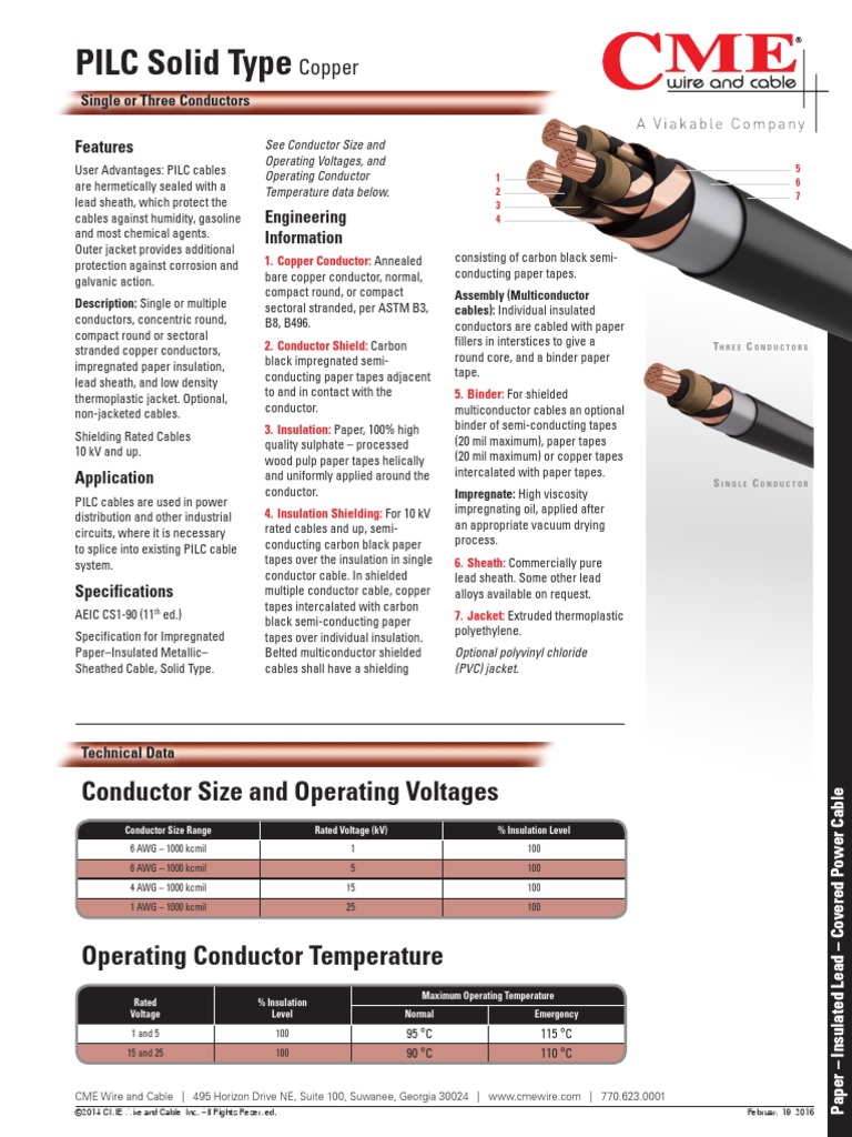 Pil 01 Pilc | PDF | Insulator (Electricity) | Cable