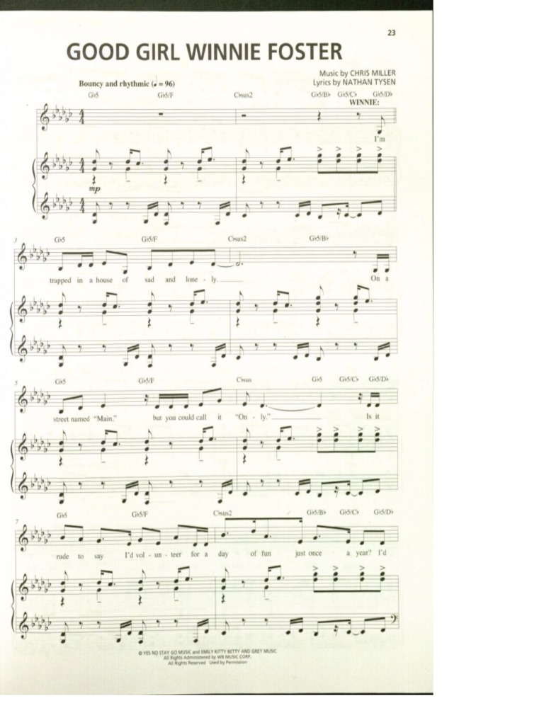 Good Girl Winnie Foster | PDF