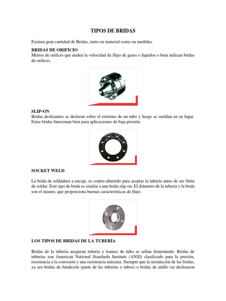 Tipos de Bridas | PDF