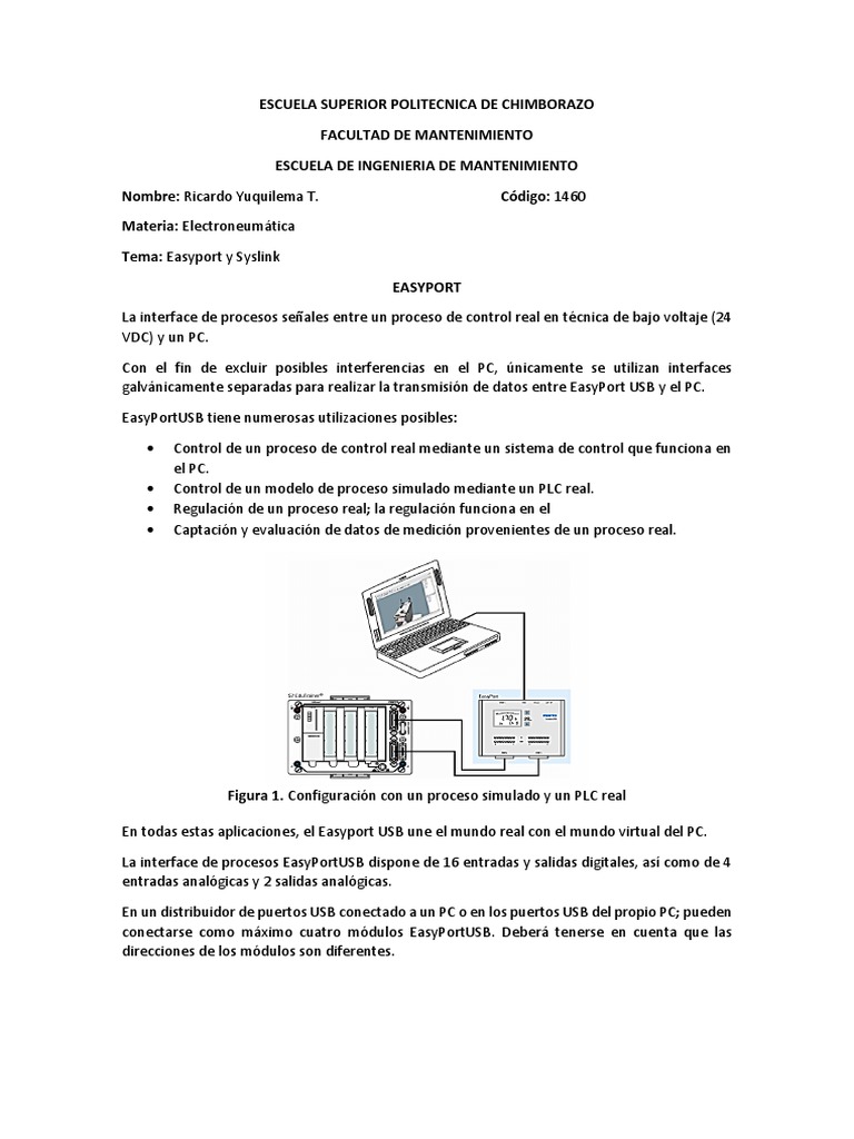 Easyport y Sislynk | PDF | USB | Diodo emisor de luz