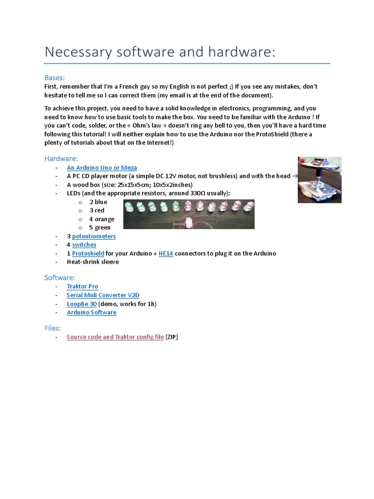 Tuto Traktor Arduino en | PDF | Arduino | Computer Hardware