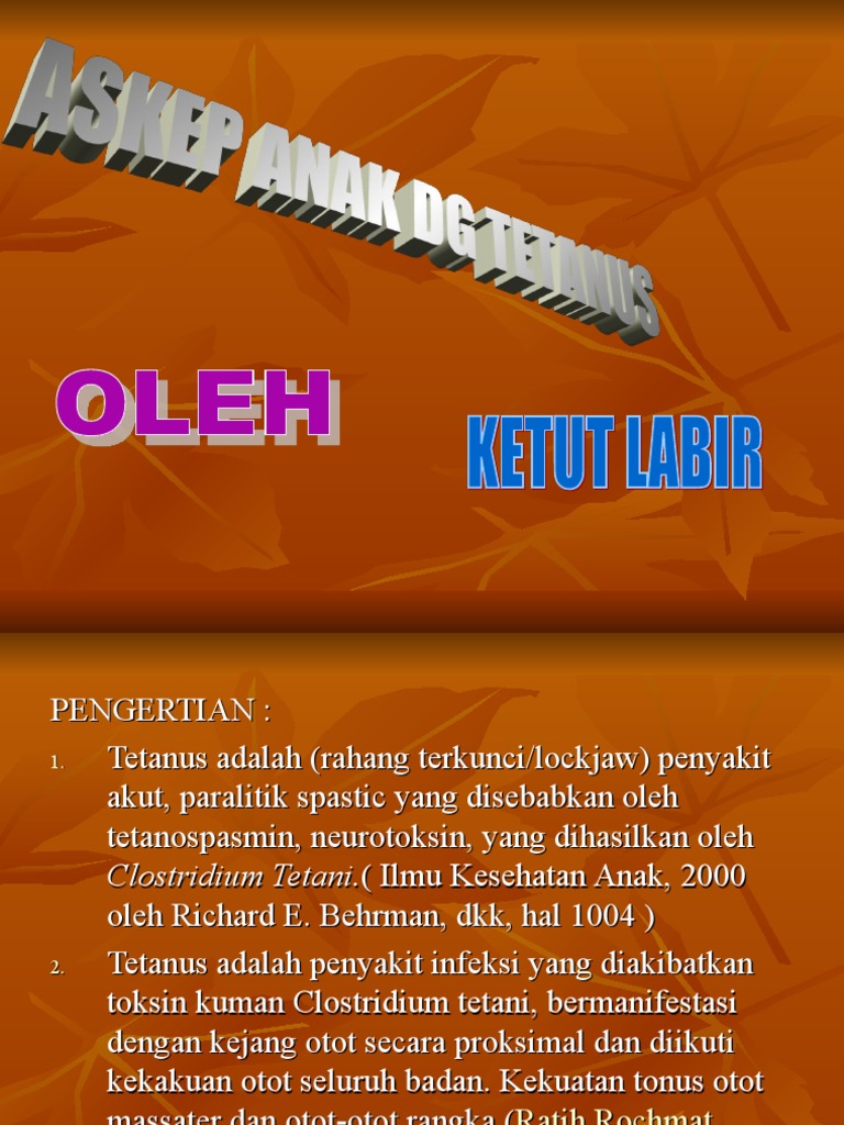 Askep Tetanus | PDF