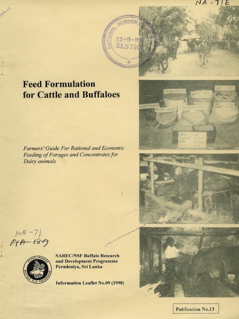 Buffalo Feed | PDF | Milk | Food And Drink