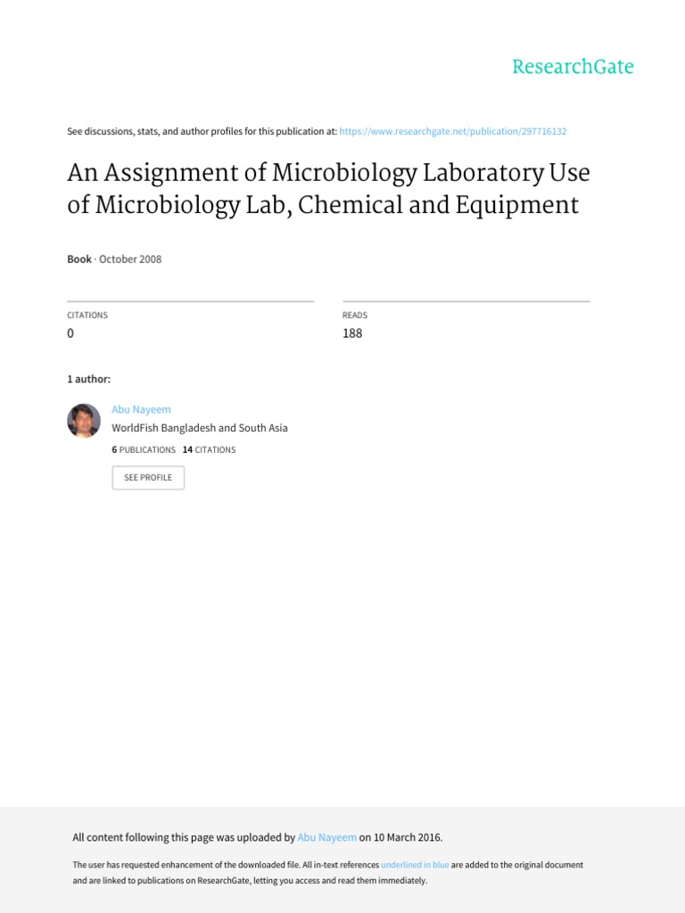 Book On Microbiology Laboratory PDF | PDF | Microbiology ...