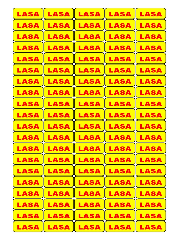 Label Lasa | PDF