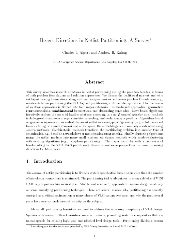 An Efficient Heuristic Procedure For Partitioning Graphs Pdf Field Programmable Gate Array