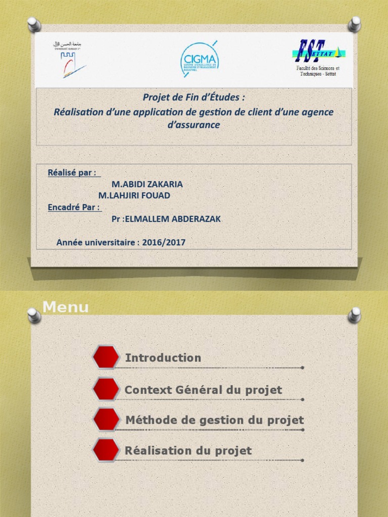 Presentation Pfe Gestion Ass | PDF | Domaines de l'informatique | Informatique