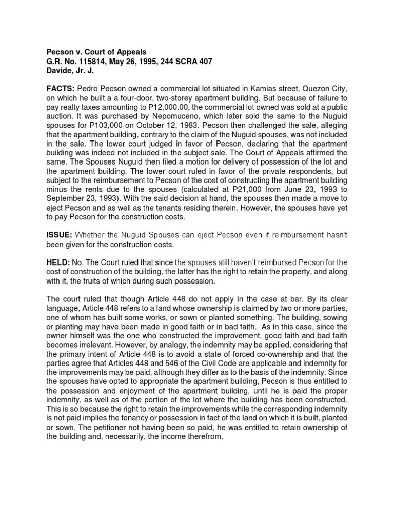 Pecson V | PDF | Laches (Equity) | Lawsuit