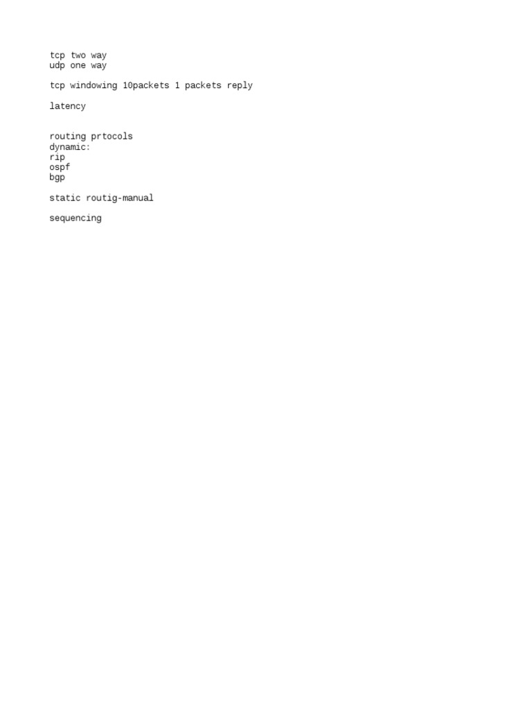 TCP Two Way Udp One Way TCP Windowing 10packets 1 Packets Reply Latency ...
